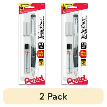 Pentel Twist-Erase Click Mechanical Pencil 0.5mm Clear Barrel - Walmart.com