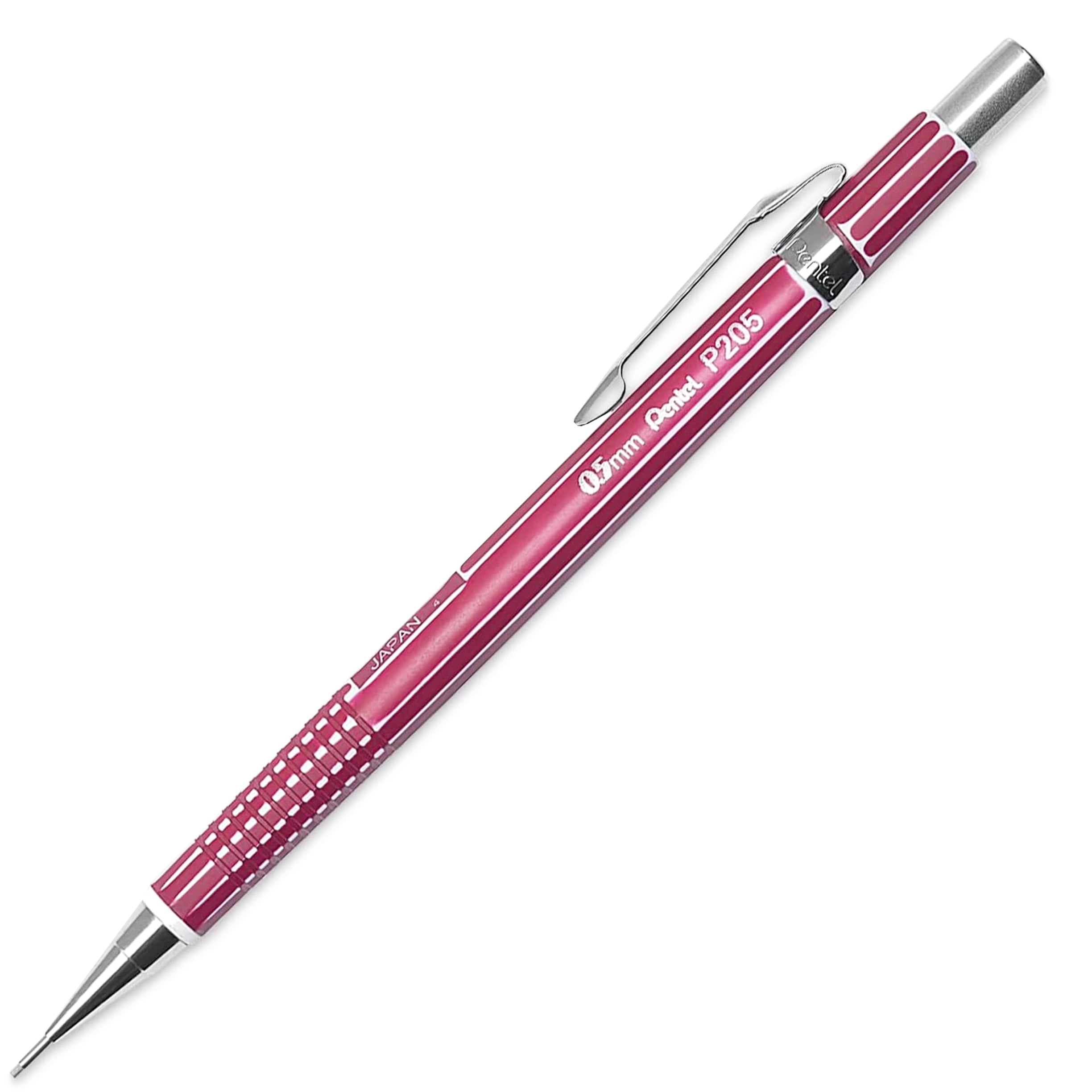 Pentel P205-RB Series Mechanical Automatic Pencils - 0.5mm - Retro Red ...