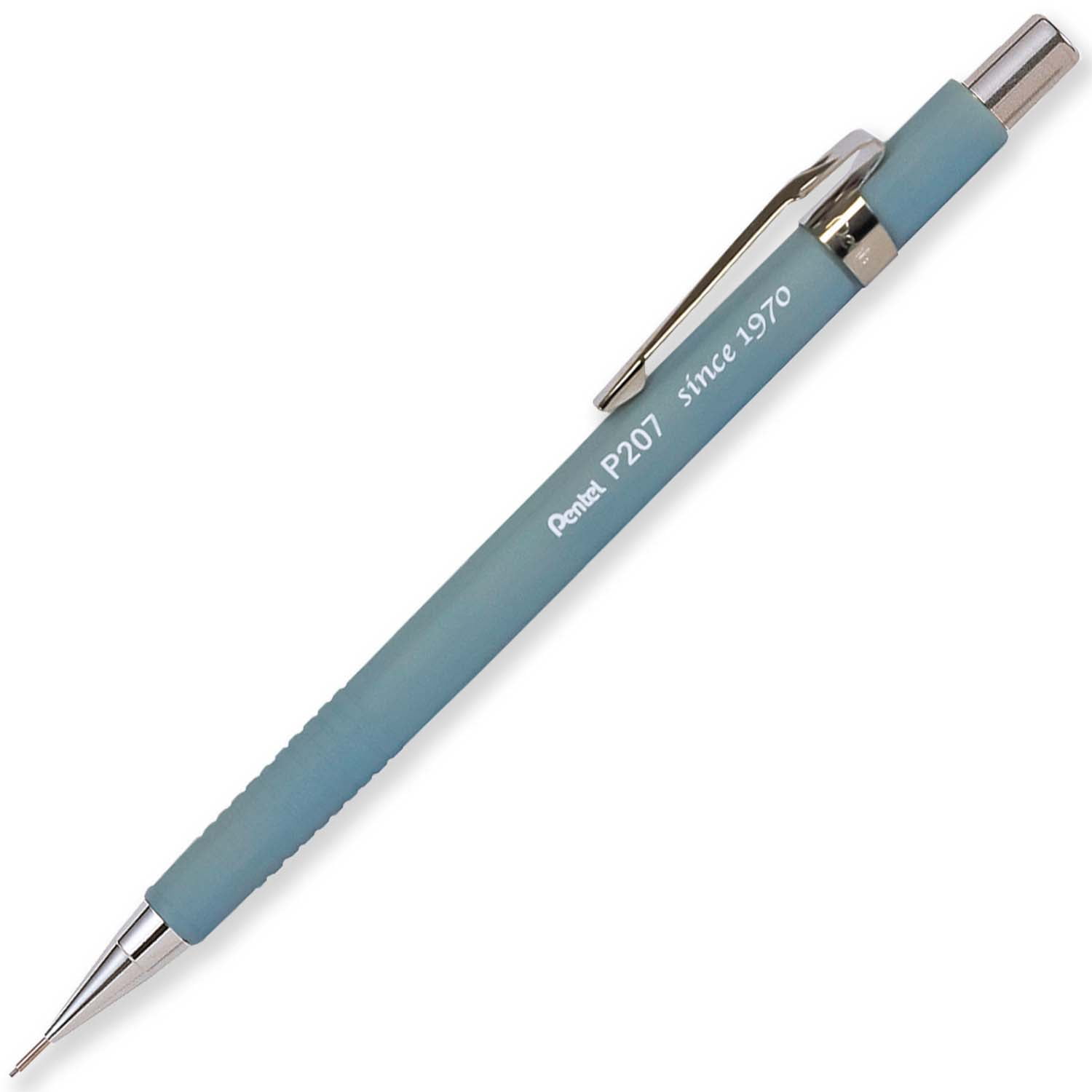 Pentel P207 Series Mechanical Automatic Pencil - 0.7mm - Light Blue Gray - Walmart.com