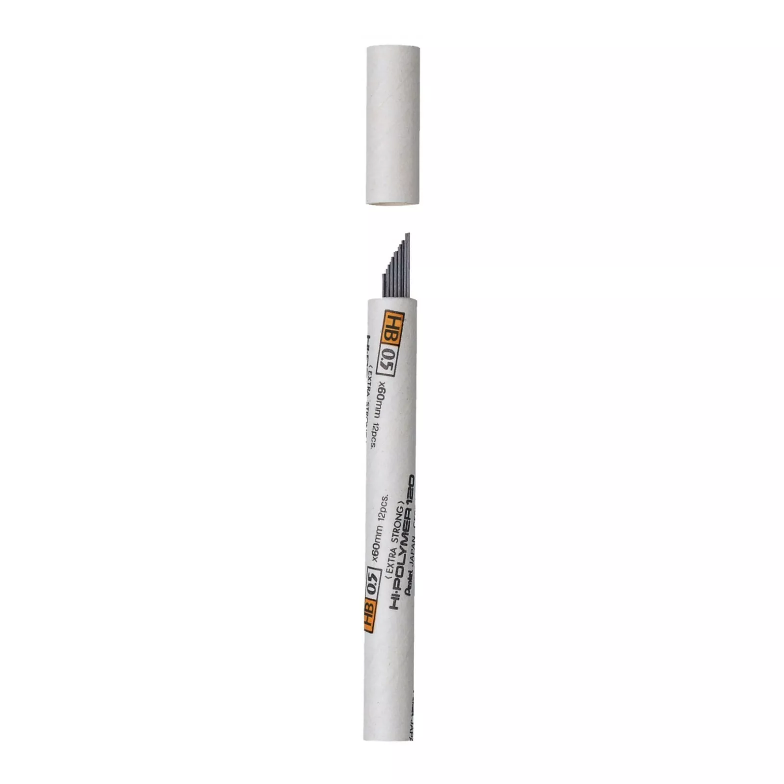 Pentel Premium HiPolymer Pencil Lead Refills 0.5mm Black (2H H HB B 2B ...