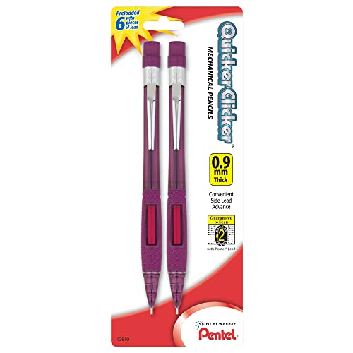 Pentel Quicker Clicker Automatic .. Pencil, 0.9mm, Assorted Barrel ...