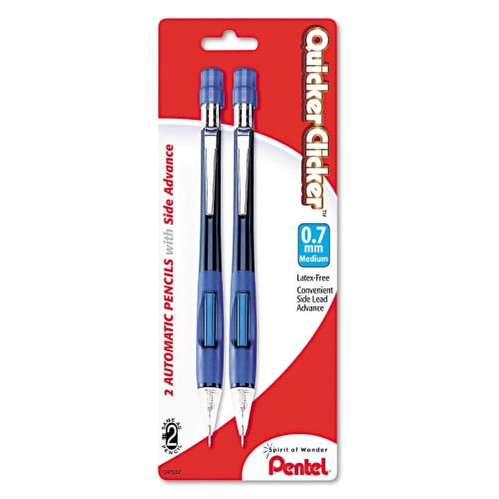 Pentel Quicker Clicker Mechanical Pencil, 0.7 mm, HB , Black Lead, Blue ...