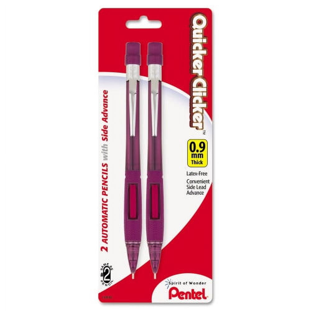 Pentel Quicker Clicker Mechanical Pencil, 0.9 mm, HB , Black Lead ...