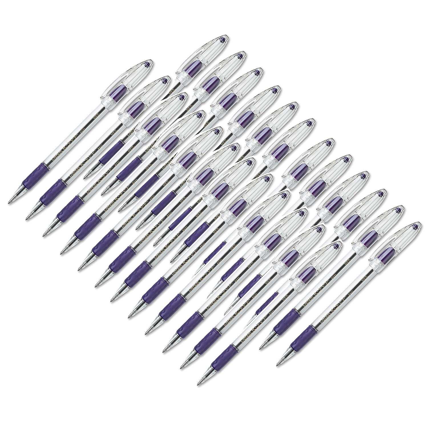 Pentel R.S.V.P. Medium Point Ballpoint Pen, Violet Ink Colored Writing ...