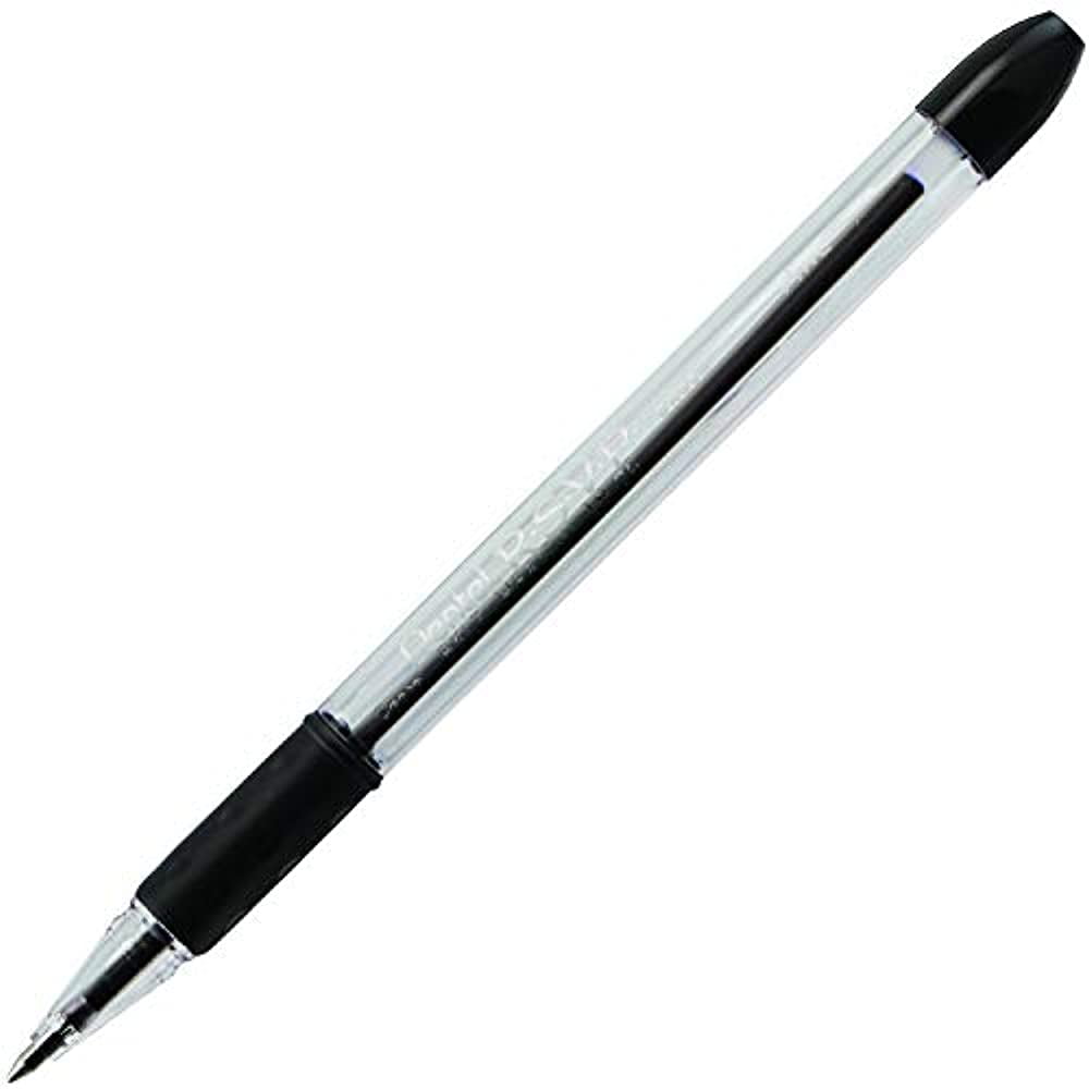 Pentel R.S.V.P. Fine Point Ballpoint Pens, 0.7mm, Black Ink, Clear ...
