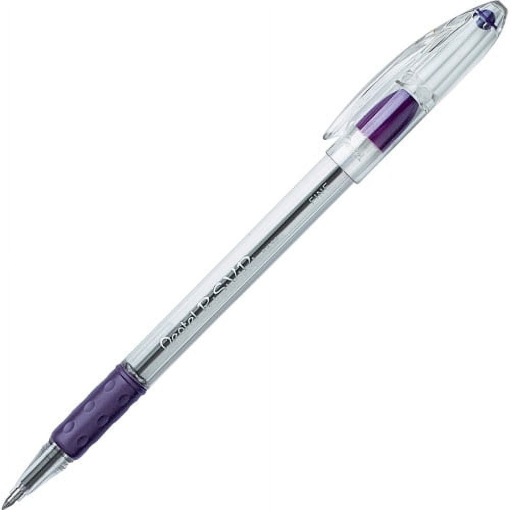 Pentel R.S.V.P. Ballpoint Stick Pens, Fine Point 0.7mm, Violet Ink ...