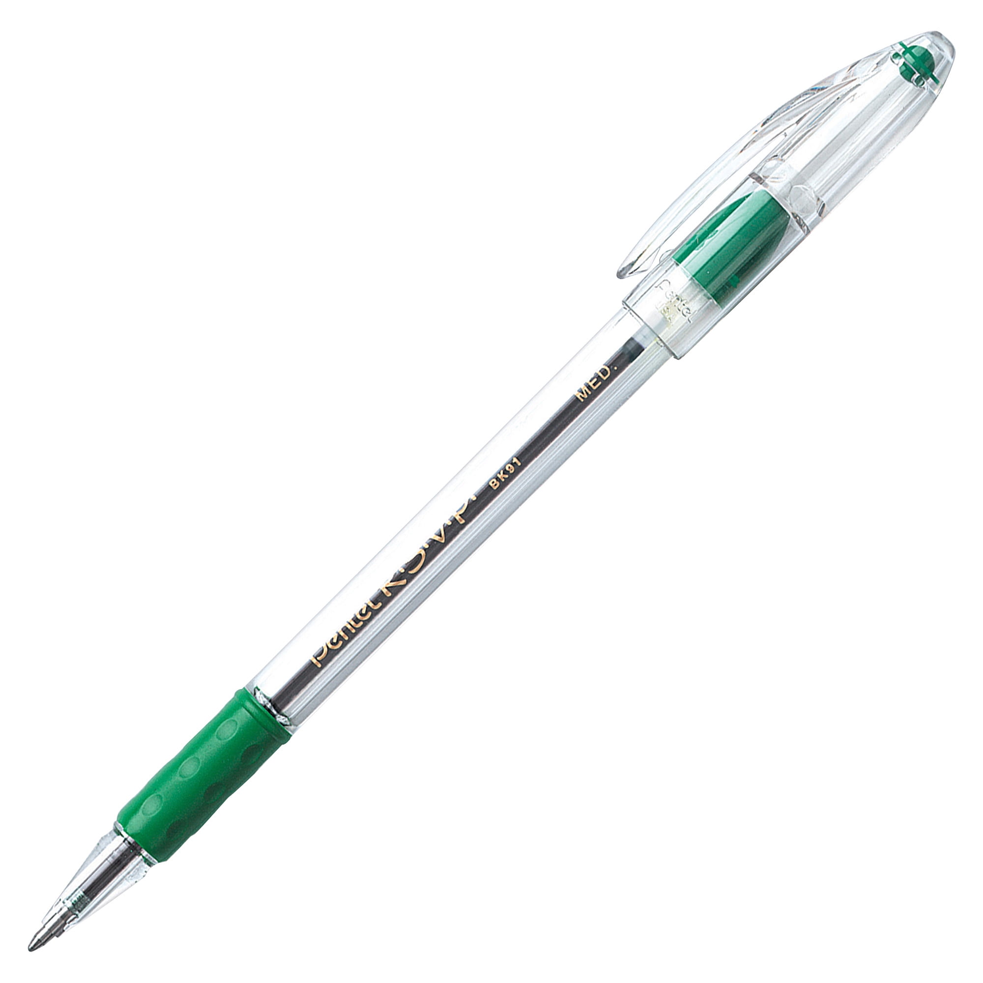 Pentel RSVP Ballpoint Pen, (1.0mm) Medium Line, Green Ink - Walmart.com