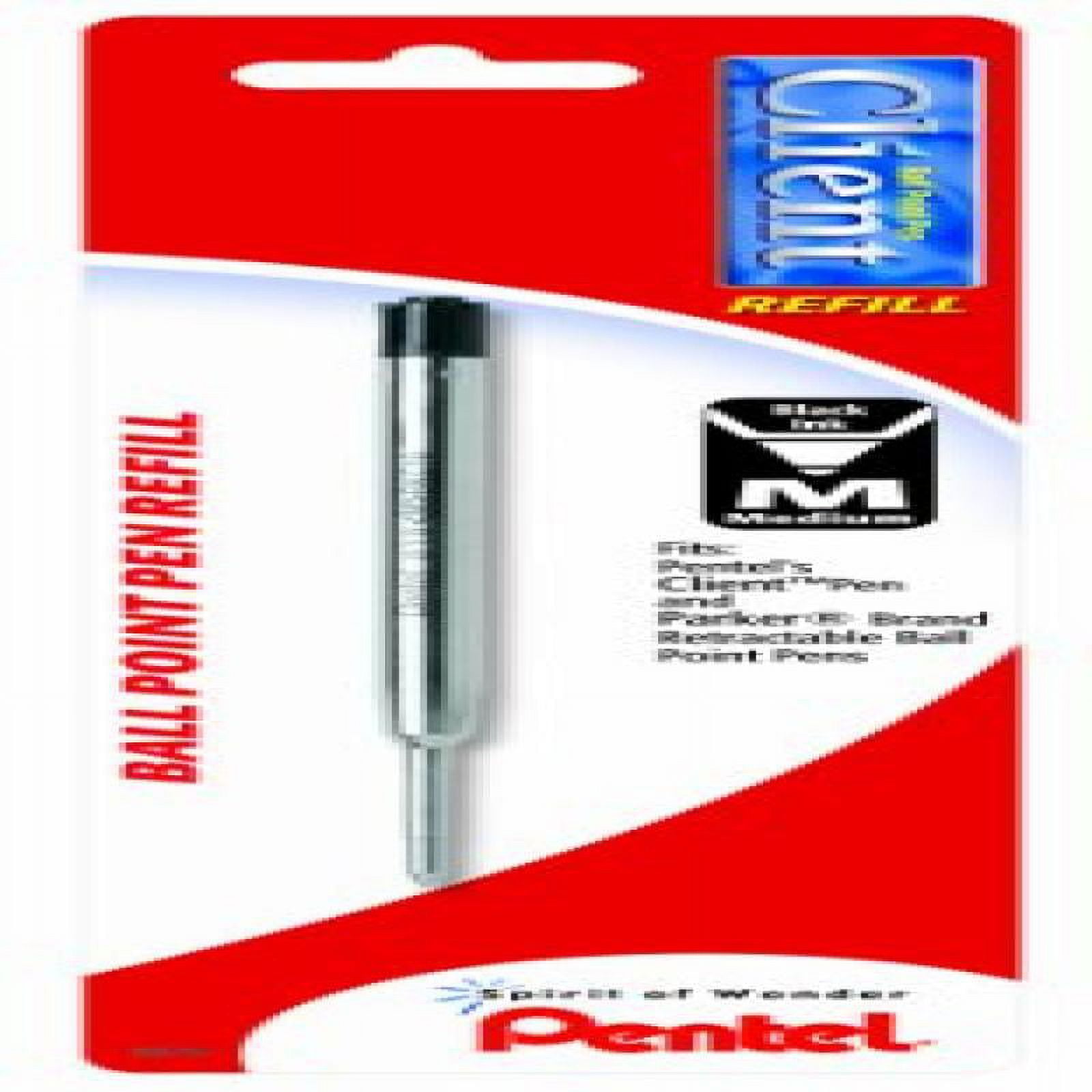 Pentel Refill Ink for BK910 Client Ballpoint Pen, Medium Line, Black ...