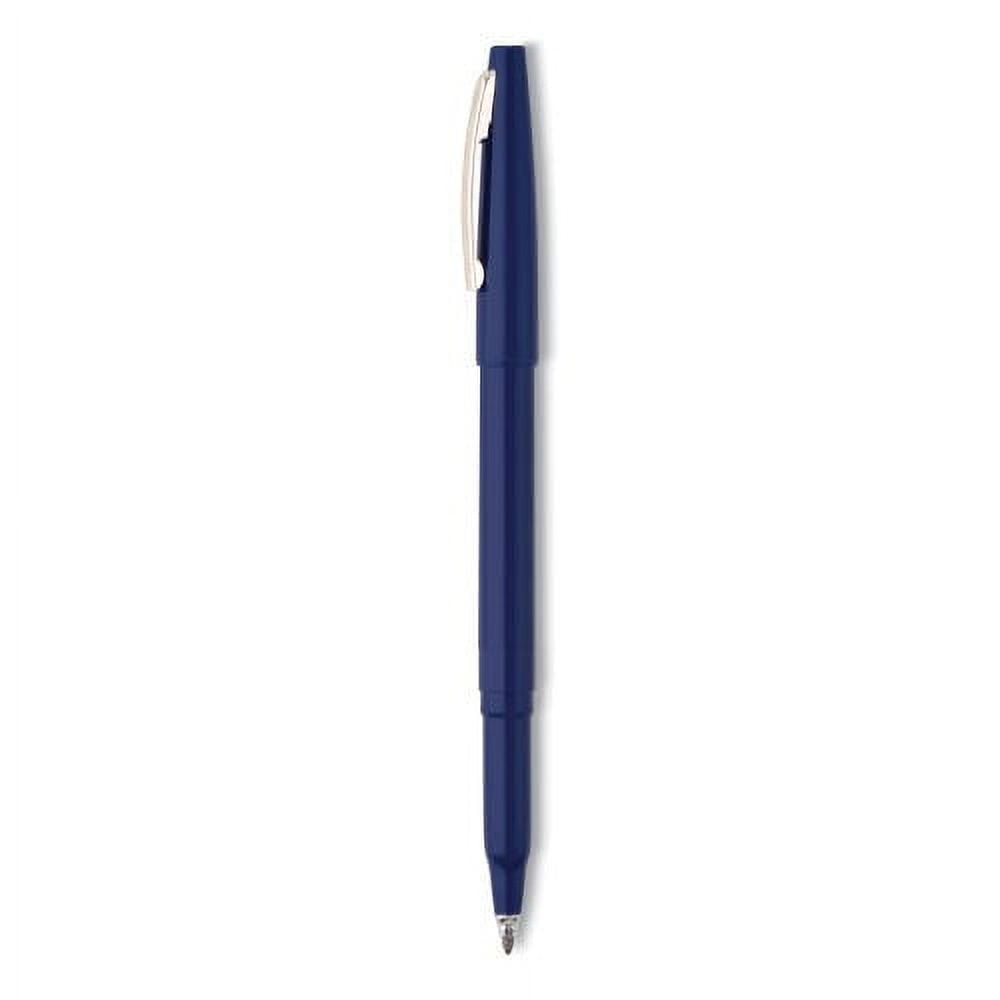 Pentel Rolling Writer Roller Ball Pen, Stick, Medium 0.8 mm, Blue Ink ...