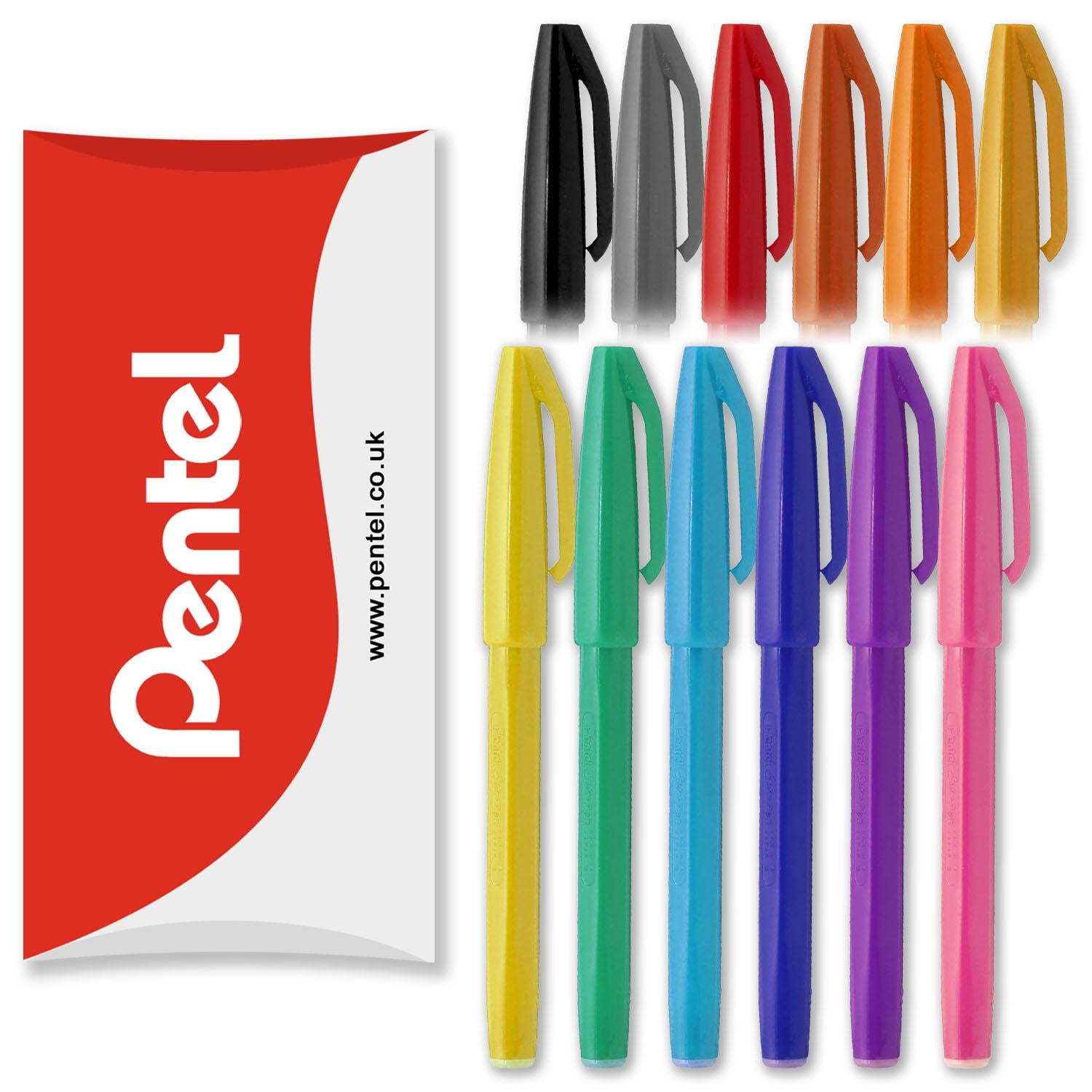 Pentel S520 Original Sign Pen Fibre Tip Marker Fineliner Pens - 2mm Nib ...