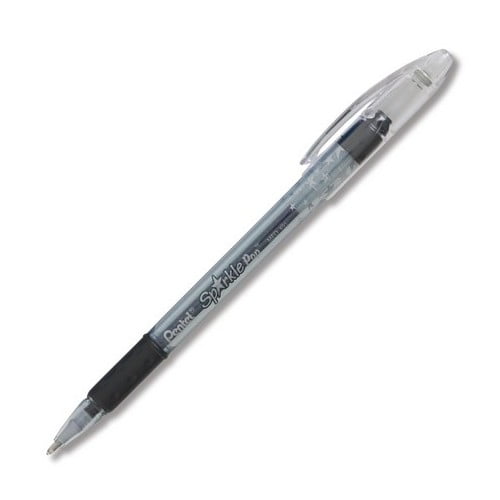 Pentel Sparkle Pop Metallic Gel Pen, (1.0mm) Bold Line, Black/Red Ink ...