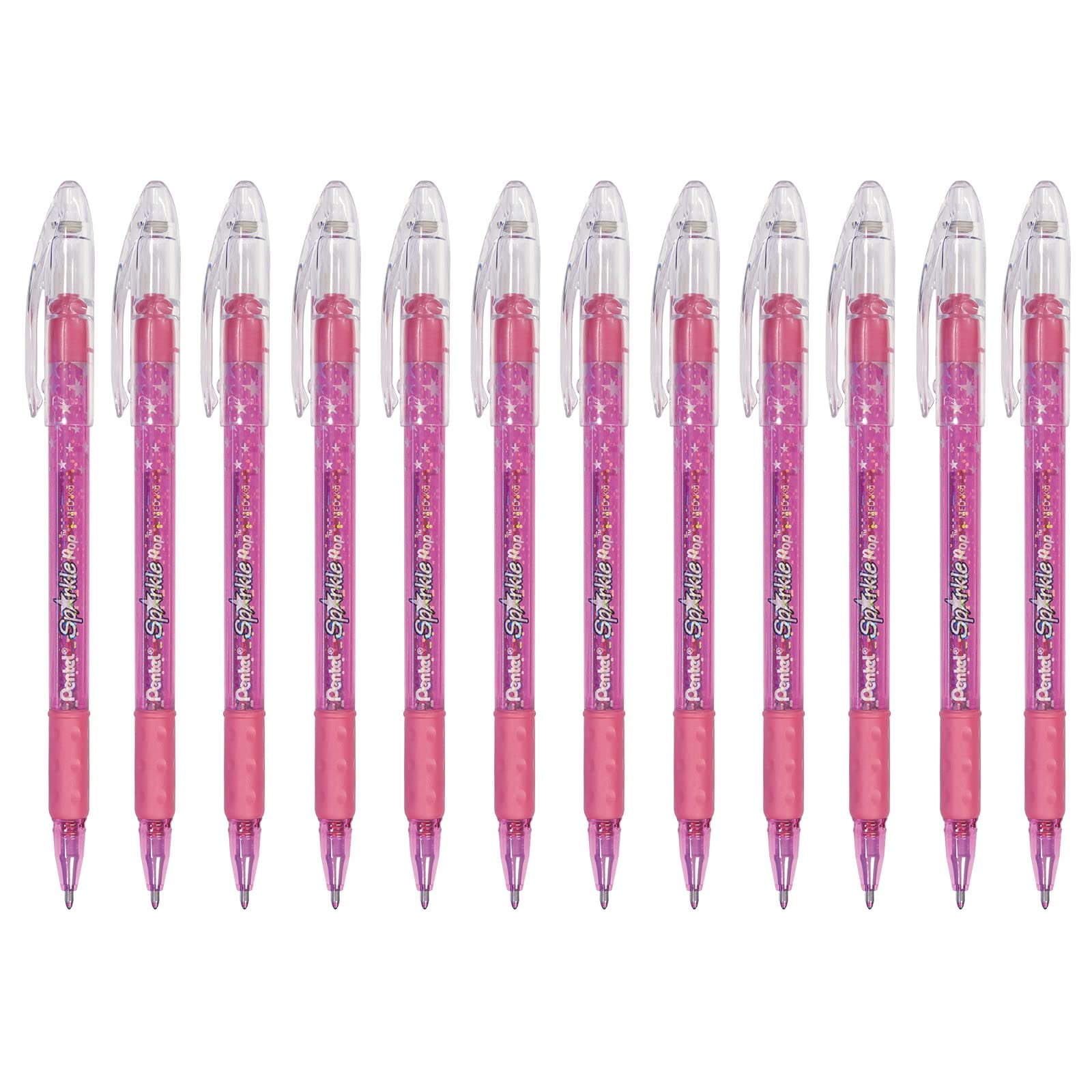 Pentel Sparkle Pop Metallic Gel Pen, (1.0mm) Bold Line, Pink - K91-DP ...