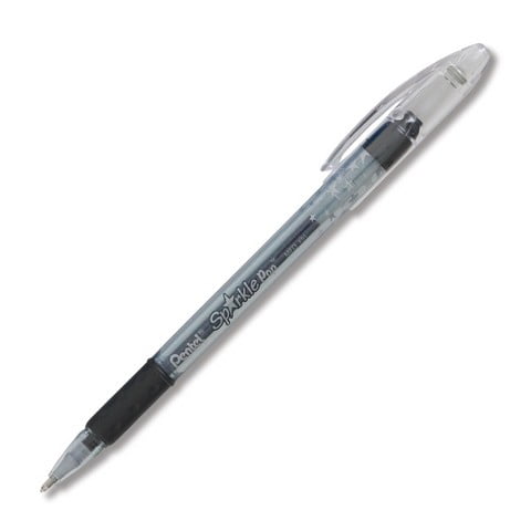 Pentel Sparkle Pop Gel Pen, 1.0mm Bold Point, Black-Red Ink (K91-DA ...