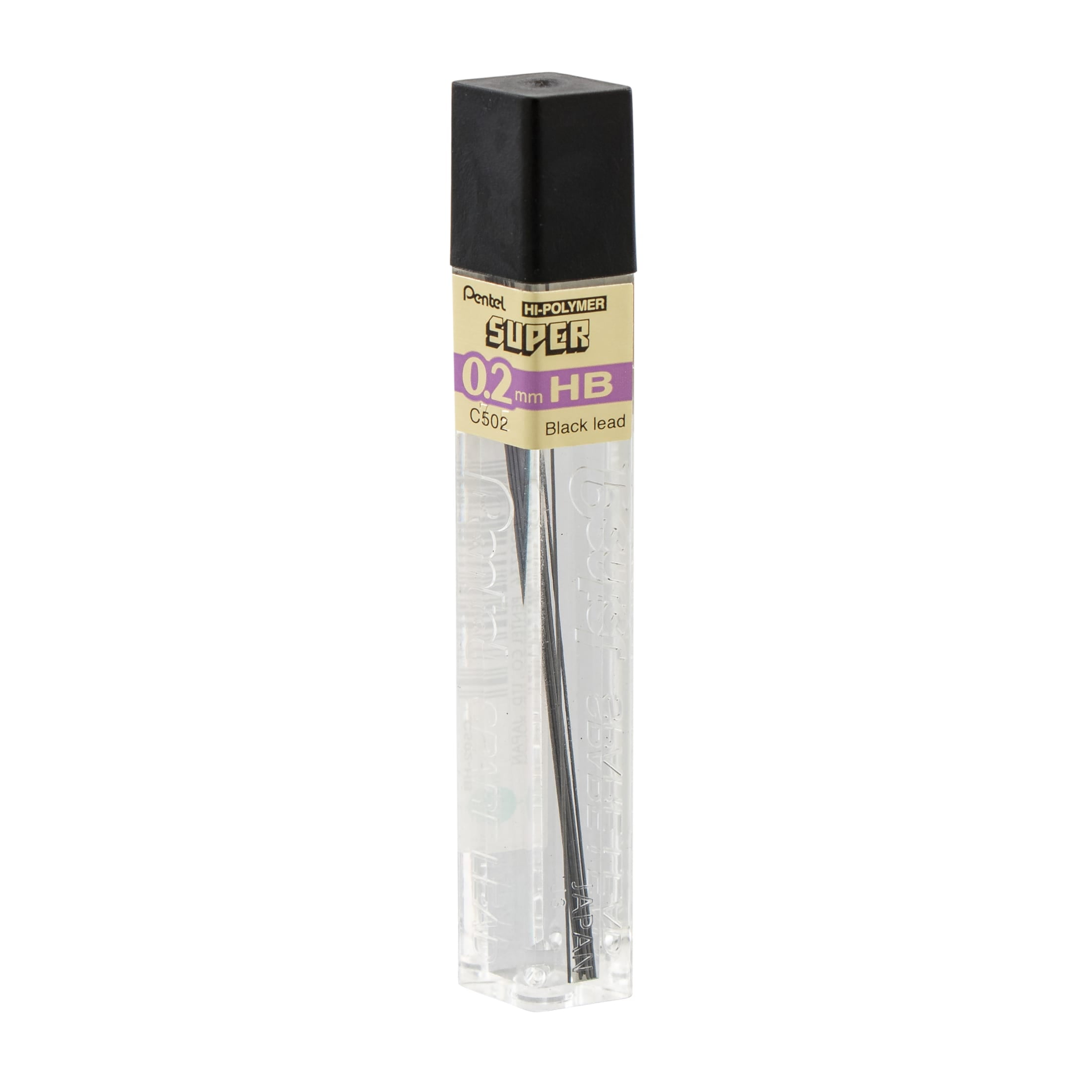 Pentel Super Hi-Polymer Leads, .2mm, HB, 12/Pkg. - Walmart.com