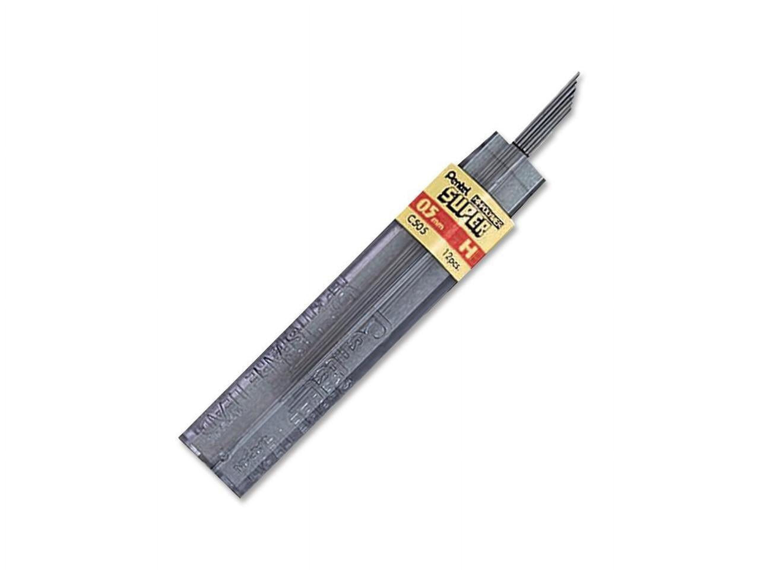 Pentel Super Hi-Polymer Leads, .5mm, H, 12/Pkg. - Walmart.com