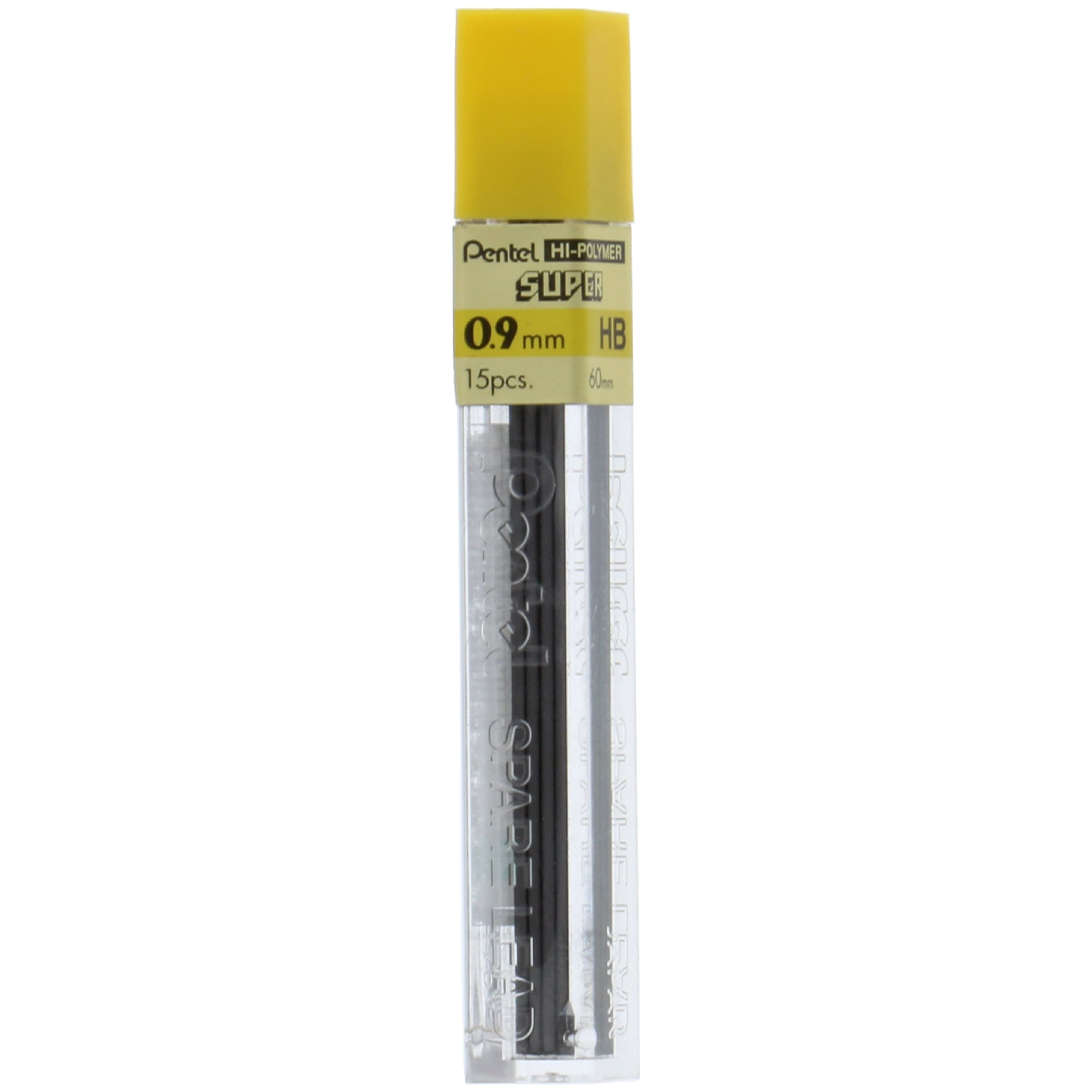 Pentel Mechanical Super Hi-Polymer Leads, .9mm, HB, 15/Pkg for ...