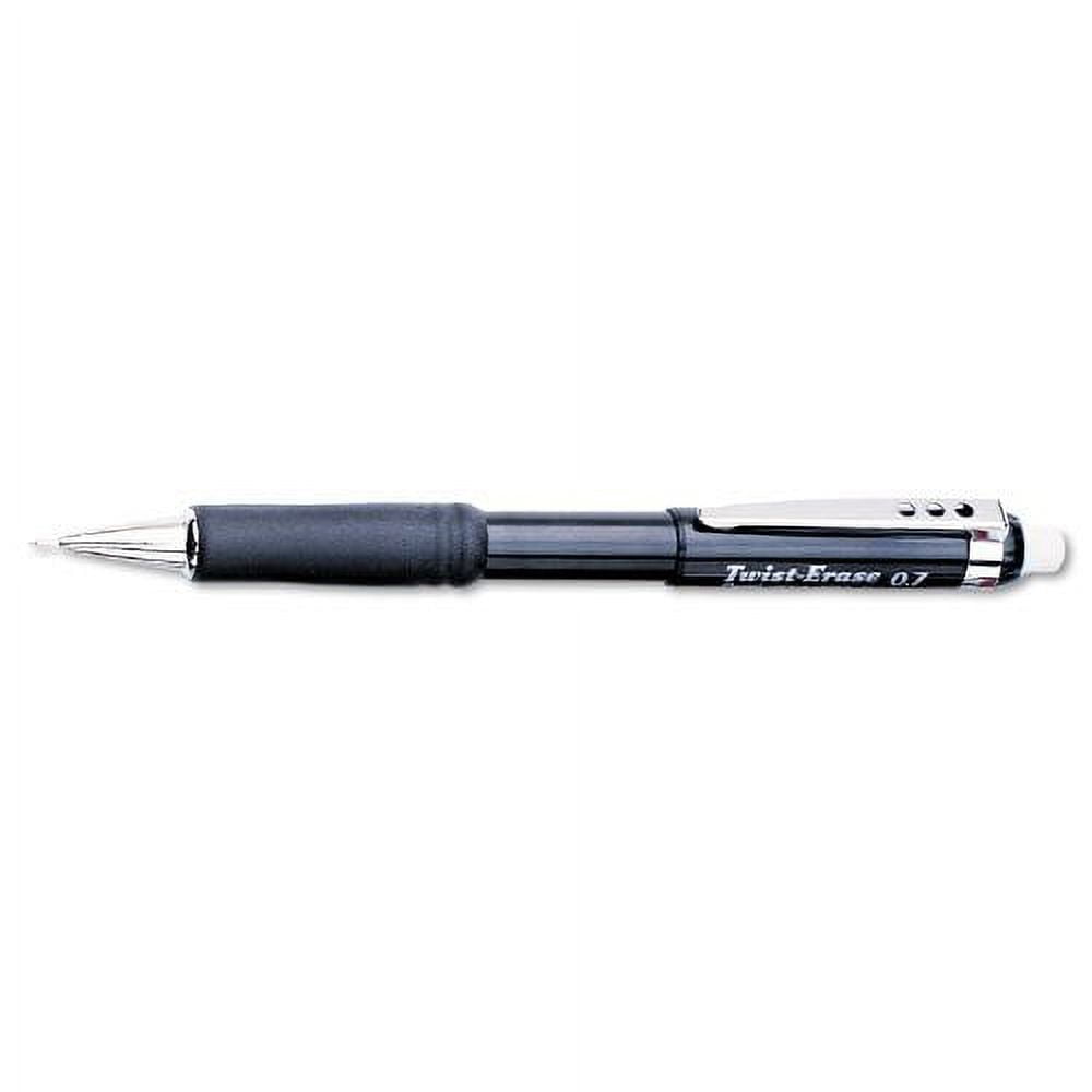 Pentel Twist-Erase III Automatic Pencil, 0.7 mm, Black - Walmart.com