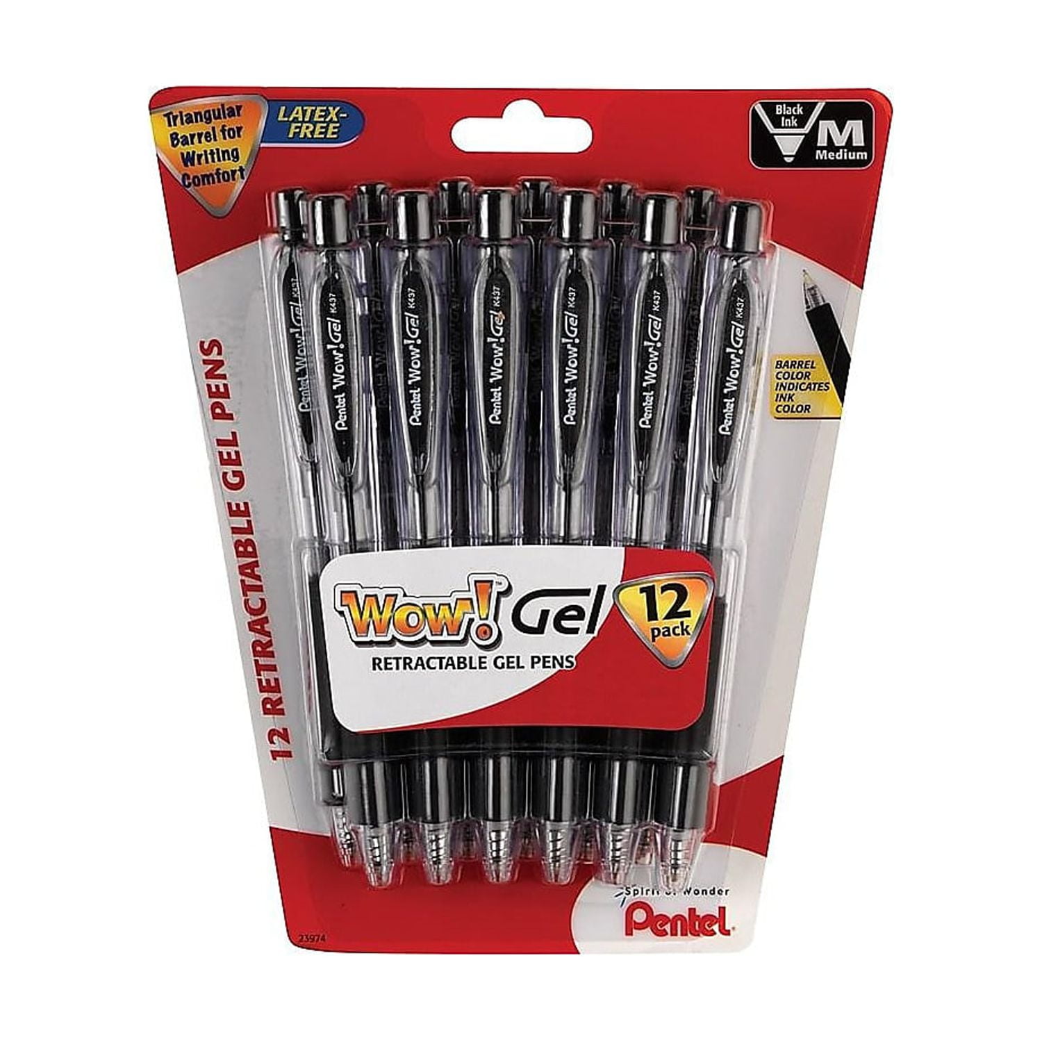 Pentel WOW! Retractable jel Pens Medium Point 815959 - Walmart.com