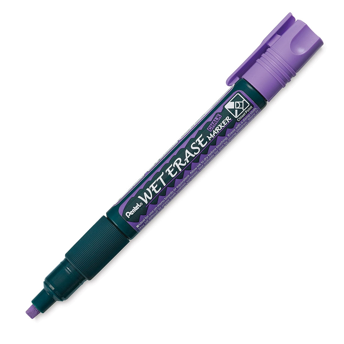 Pentel Wet Erase Chalk Markers - Chisel Point, Violet - Walmart.com