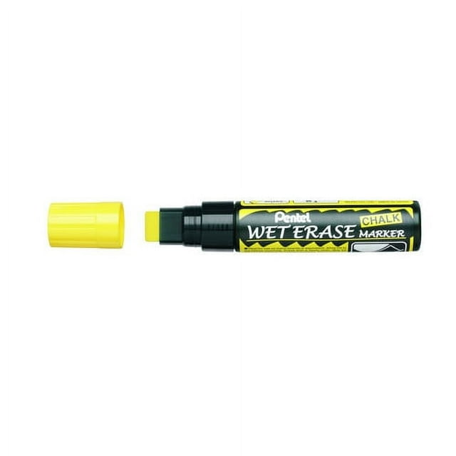 Pentel Wet Erase Chalk Markers - Jumbo Point, Yellow - Walmart.com