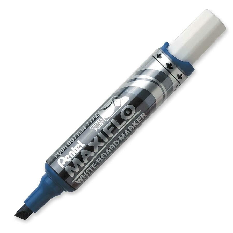 Pentel MWL6-C Whiteboard Maxi Marker Chisel Point Blue - 1 Each ...