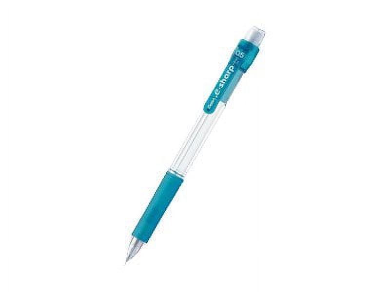 Pentel e-Sharp Mechanical Pencil, 0.50 mm, Sky Blue Barrel, 12- Count ...