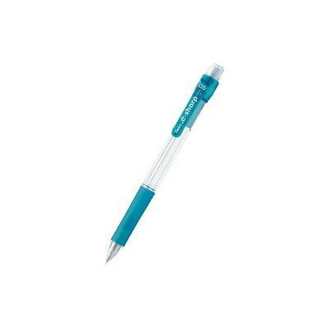 Pentel e-Sharp Mechanical Pencil, 0.50 mm, Sky Blue Barrel, 12- Count ...