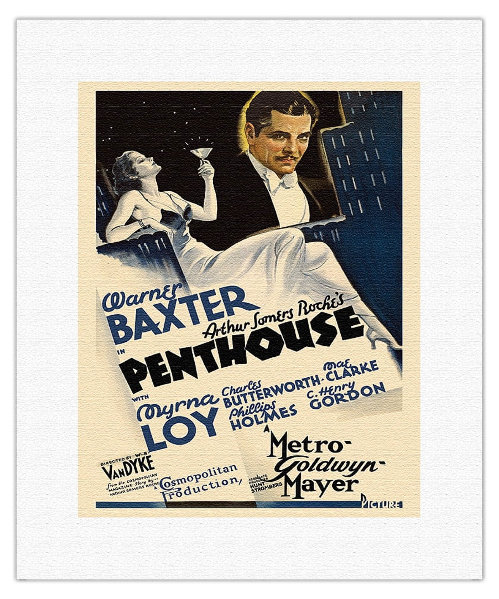 Penthouse - Starring Warner Baxter & Myrna Loy - Directed by W.S. Van Dyke - Vintage Film Movie ...
