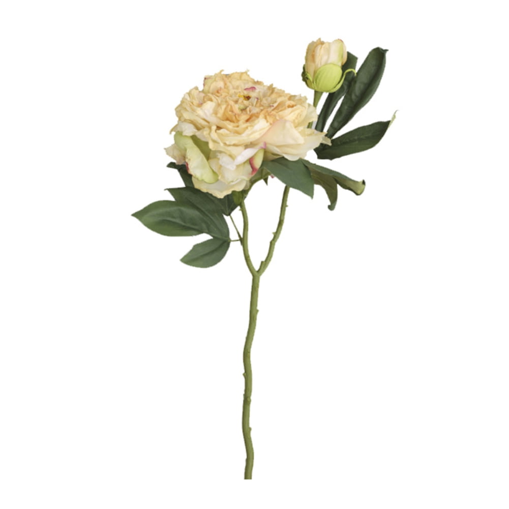 Peonies Artificial Flowers 2 Head Vintage Fake Peonies 14pcs Heads Silk ...