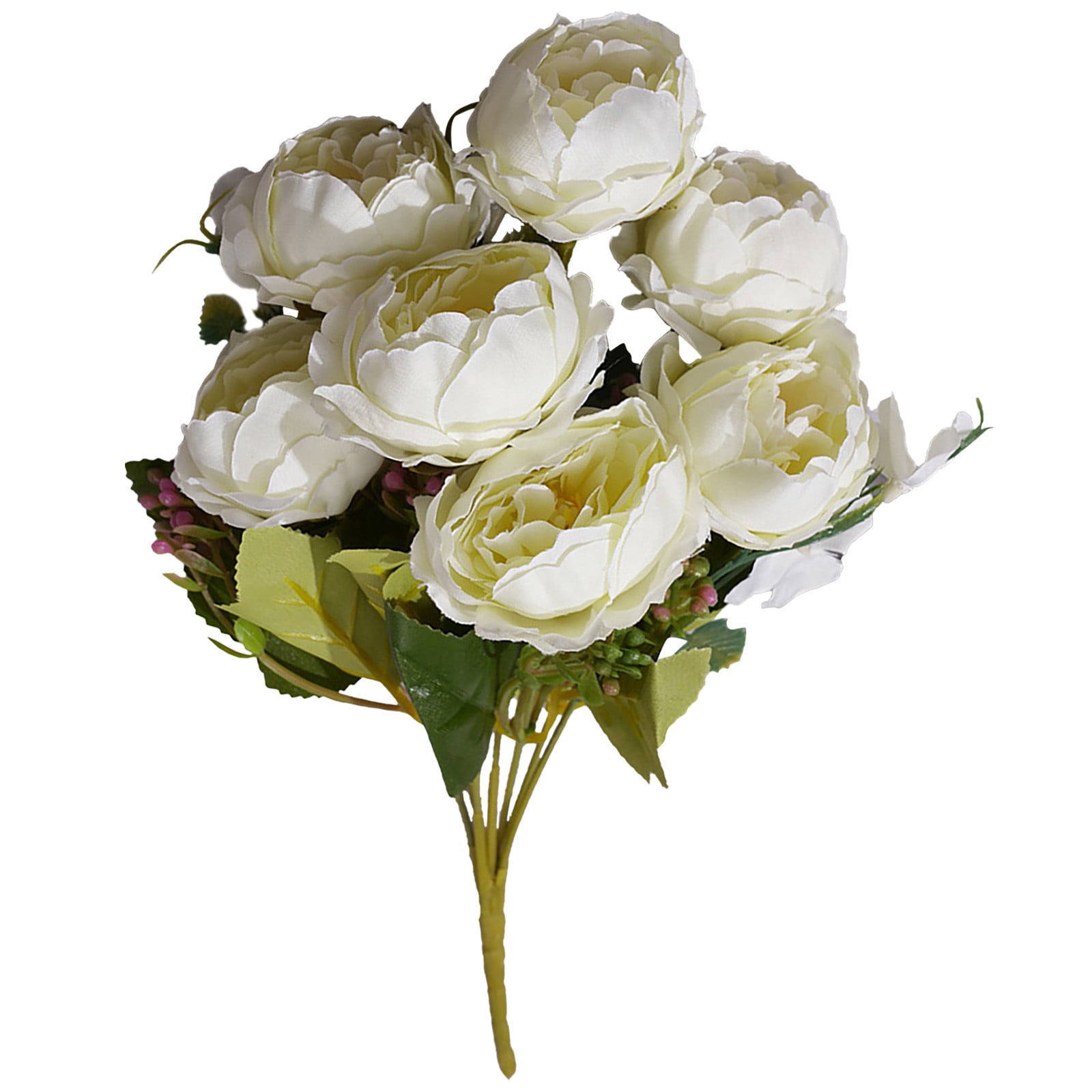 Peonies Artificial Flowers,Artificial Peony Flowers,7 Flower Heads Silk ...