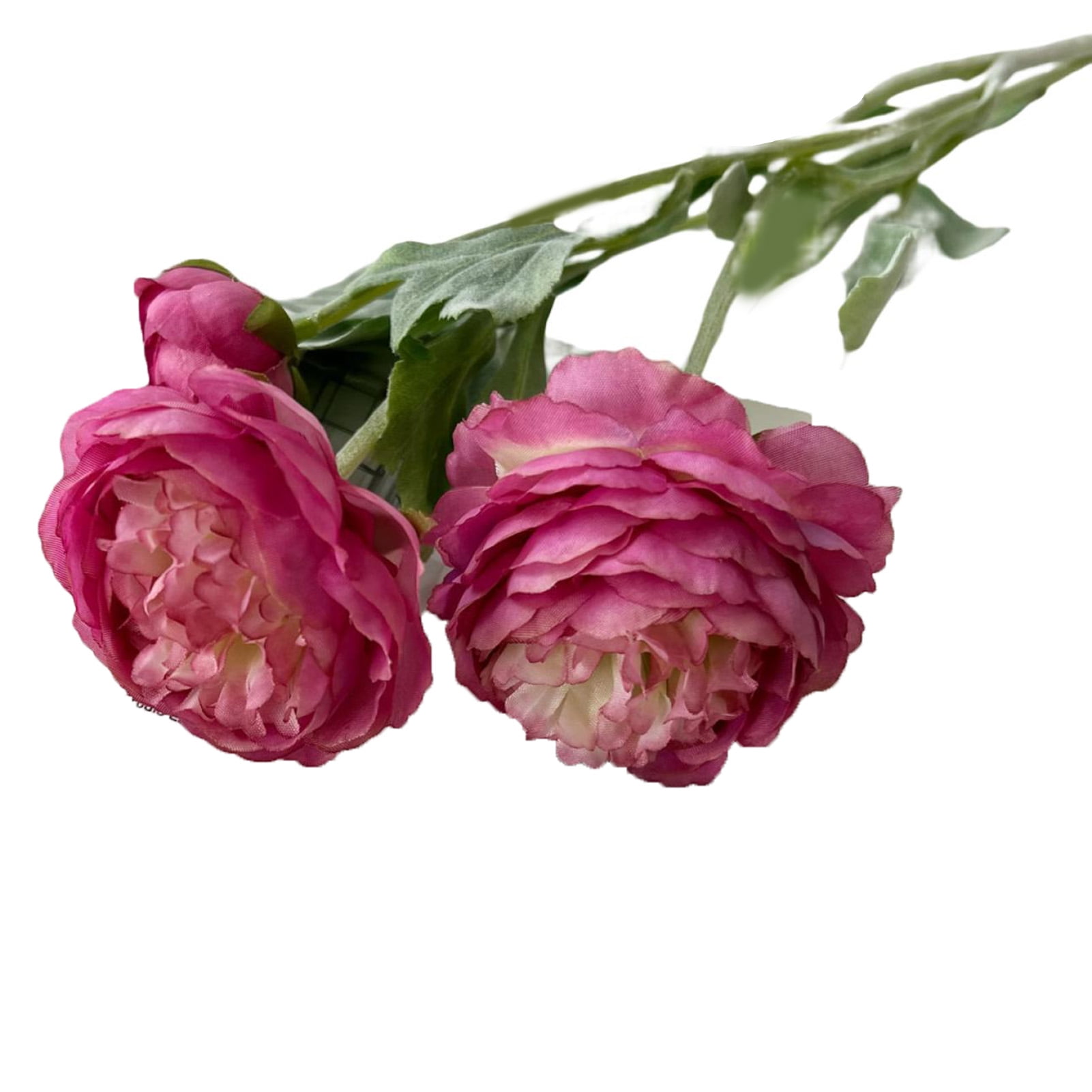 Peonies Artificial Flowers Bulk, Small Ivory Faux Fake Silk Peony ...