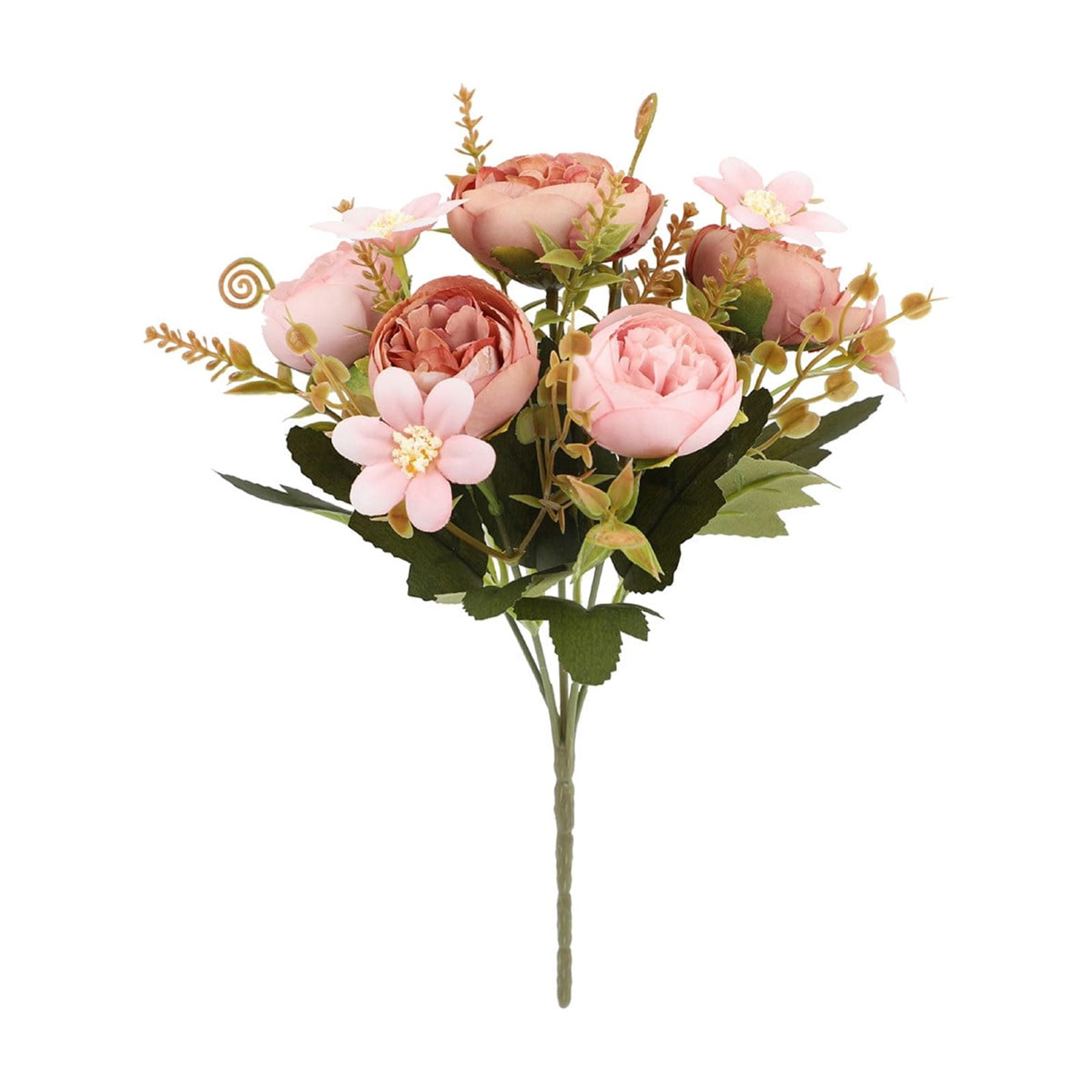 Peonies Artificial Flowers Bundles, Small Flowers for Home Decor Indoor ...