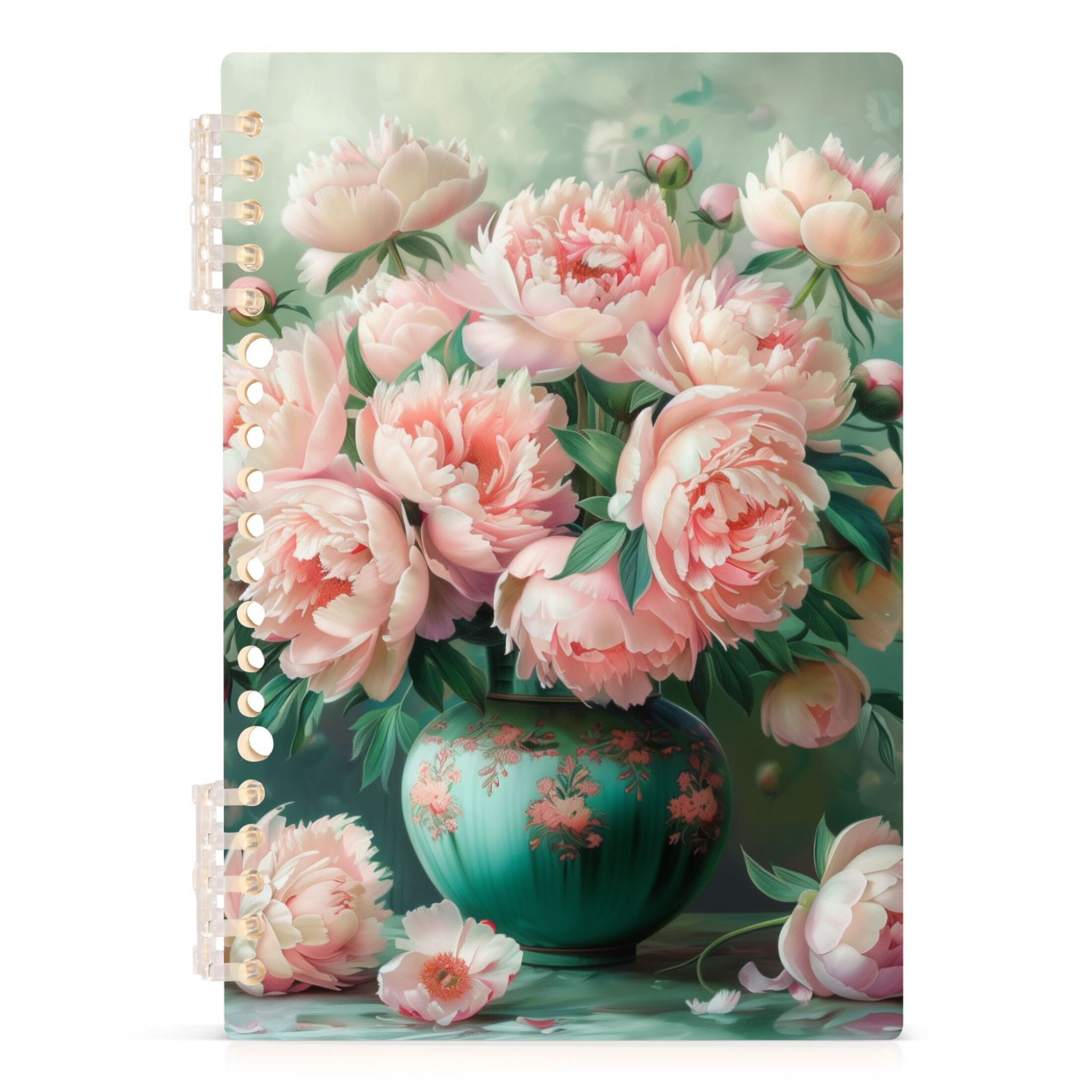 Peonies Bouquet in Vases Notebooks 1-subject Journal 60 Sheets A5 ...
