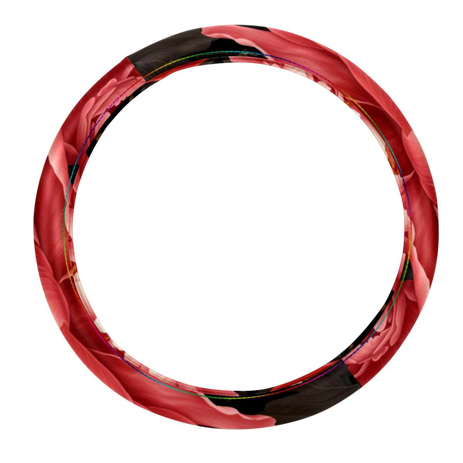 Peony 14.5 Inch Car Wheel Cover, Printing Design, PVC Leather, Auto ...