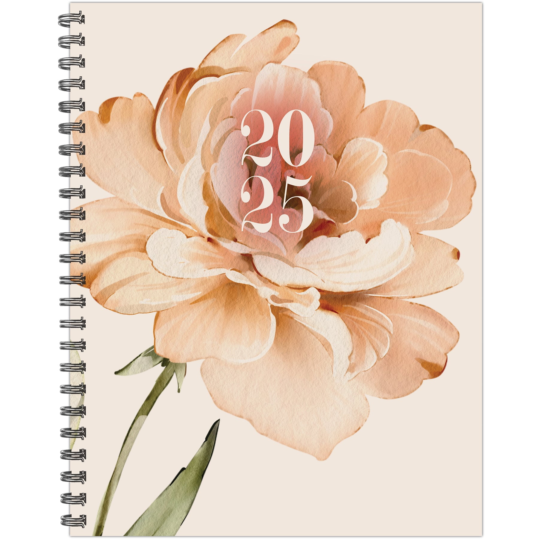 Peony 2025 8.5" x 11" Softcover Weekly Planner - Walmart.com