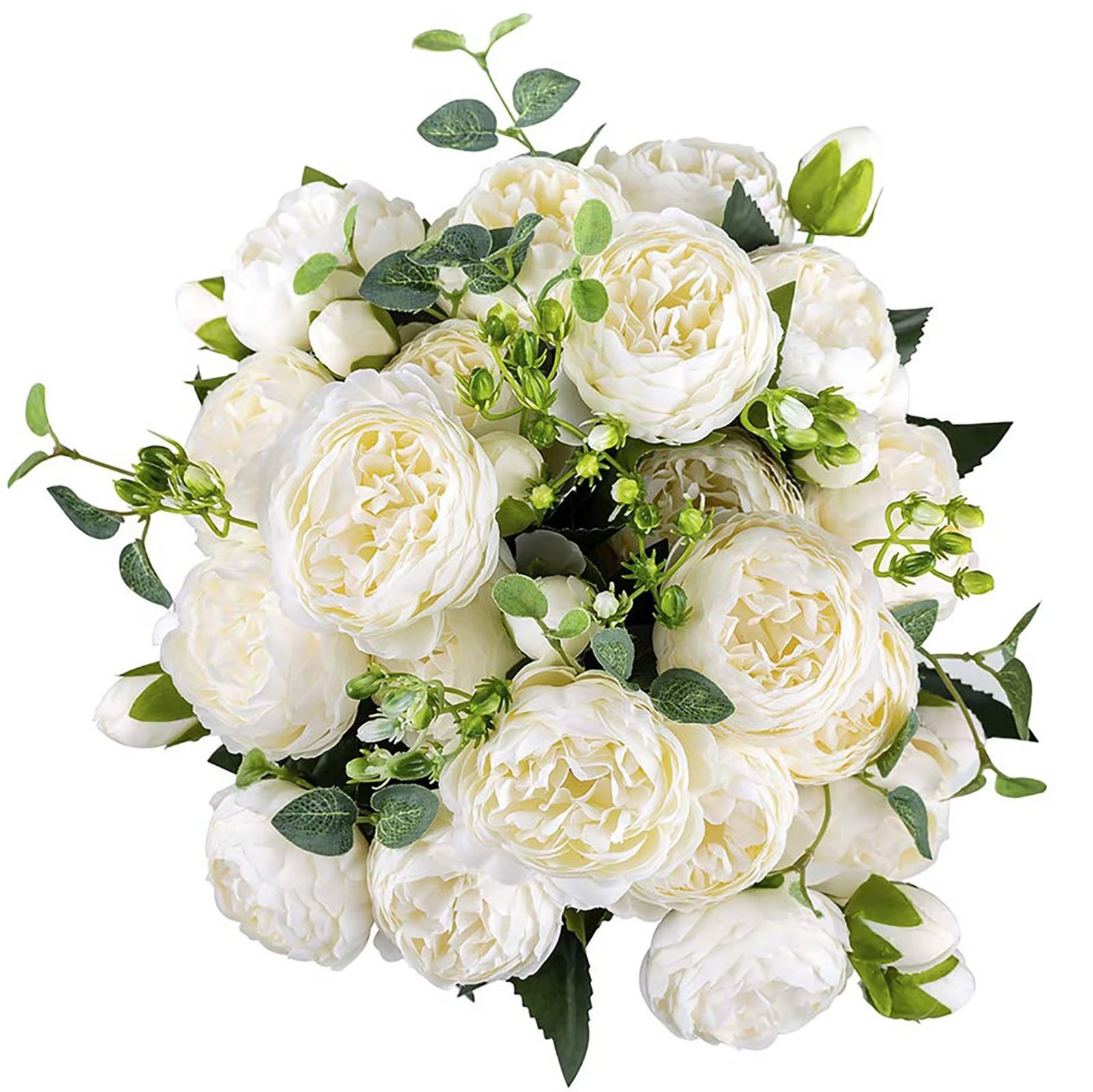 Nearly Natural Giant Peony Silk Flower Arrangement - Walmart.com