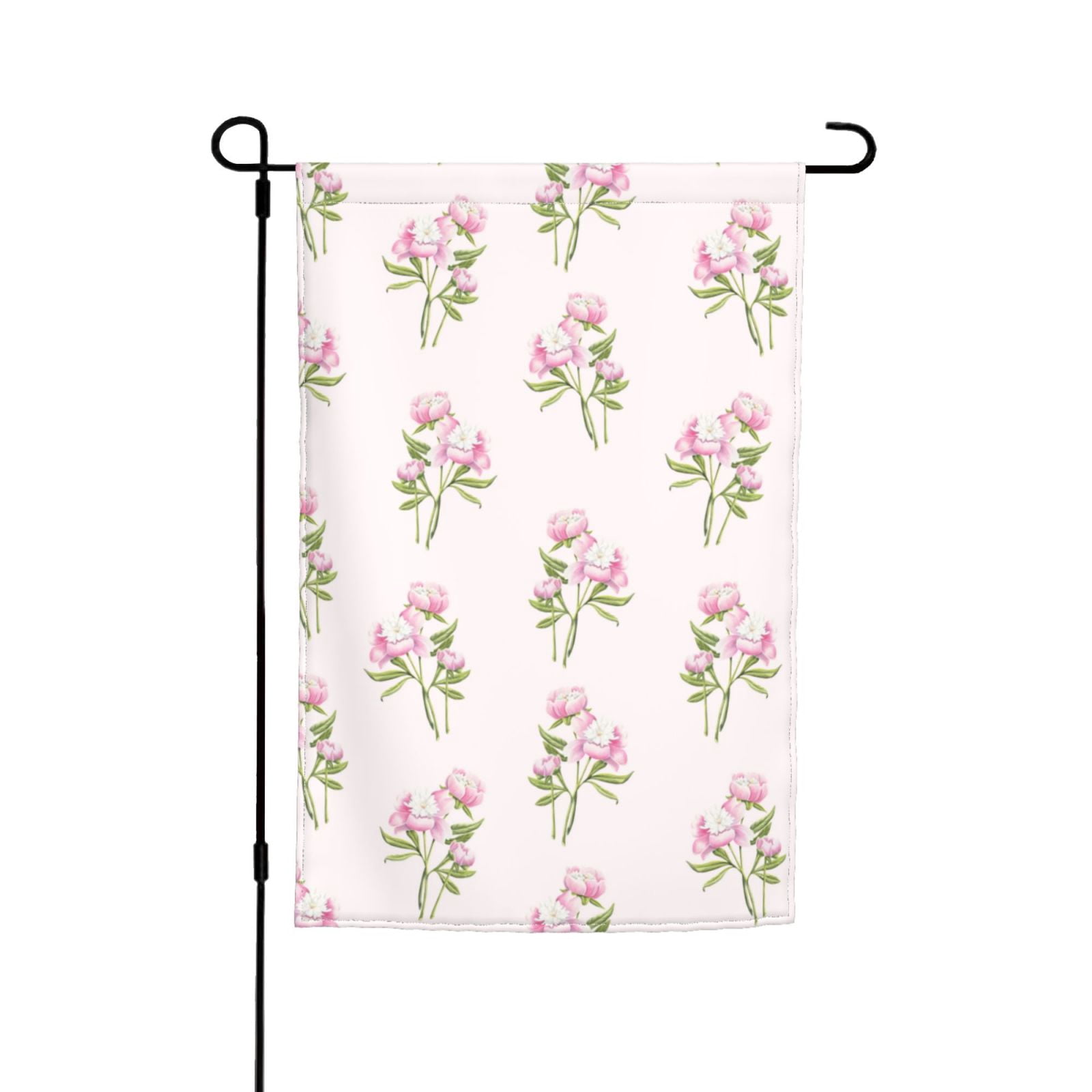 Peony Bouquet -Pink Floral Wallpaper Garden Flag 12x18 Inch, Double ...
