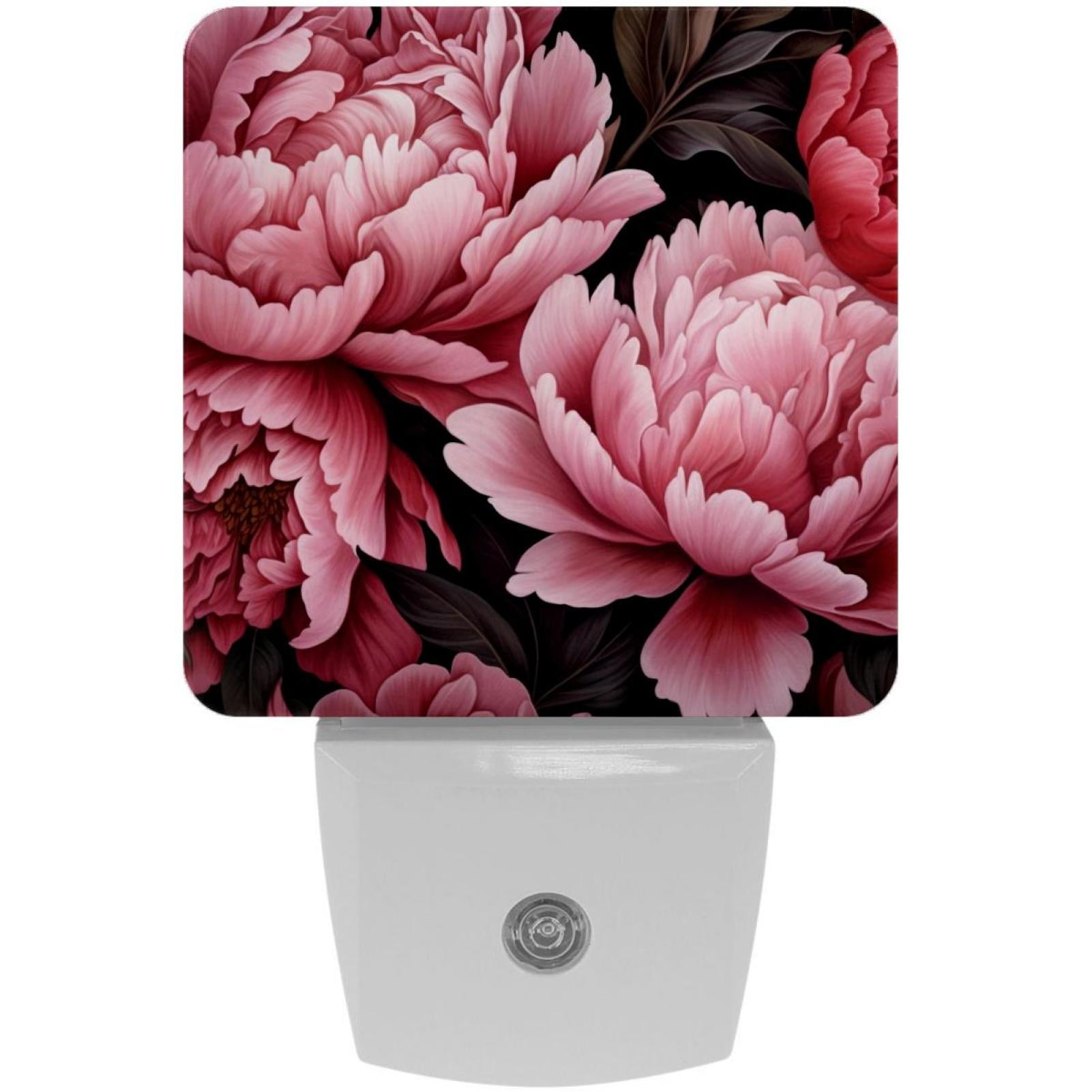 Peony LED Square Night Lights - Energy Efficient Plug-in Wall Lamp with ...