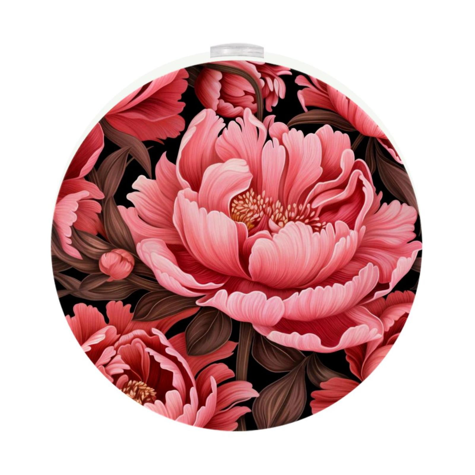 Peony Set of 2 LED Round Night Lights for Brightening up your Space at ...
