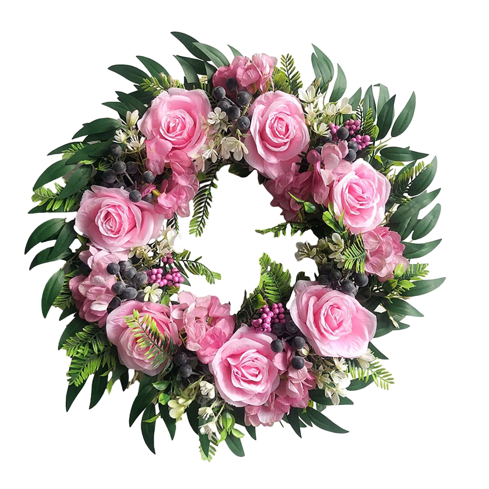Peony Spring Wreaths for Front Door Outside Rose Summer Wreaths Full ...