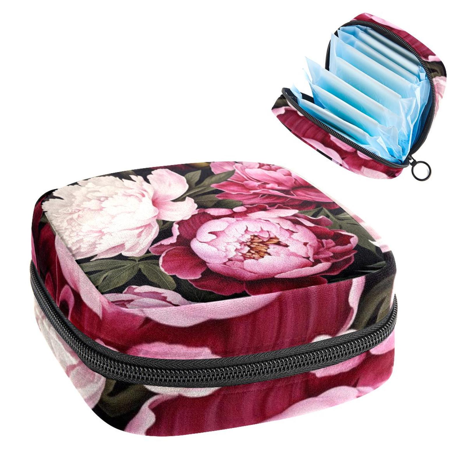 Peony Storage Bag Small Bag Cosmetic Travel Pouch under Clothes Travel ...