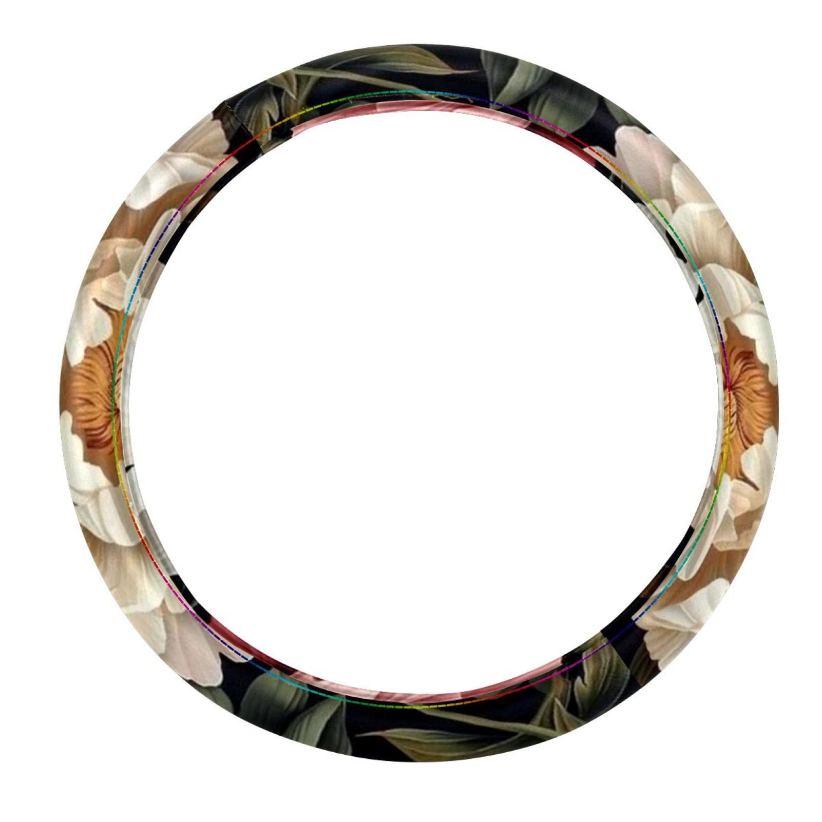 Peony Stylish PVC Steering Wheel Cover for Car - Enhance Your Driving ...