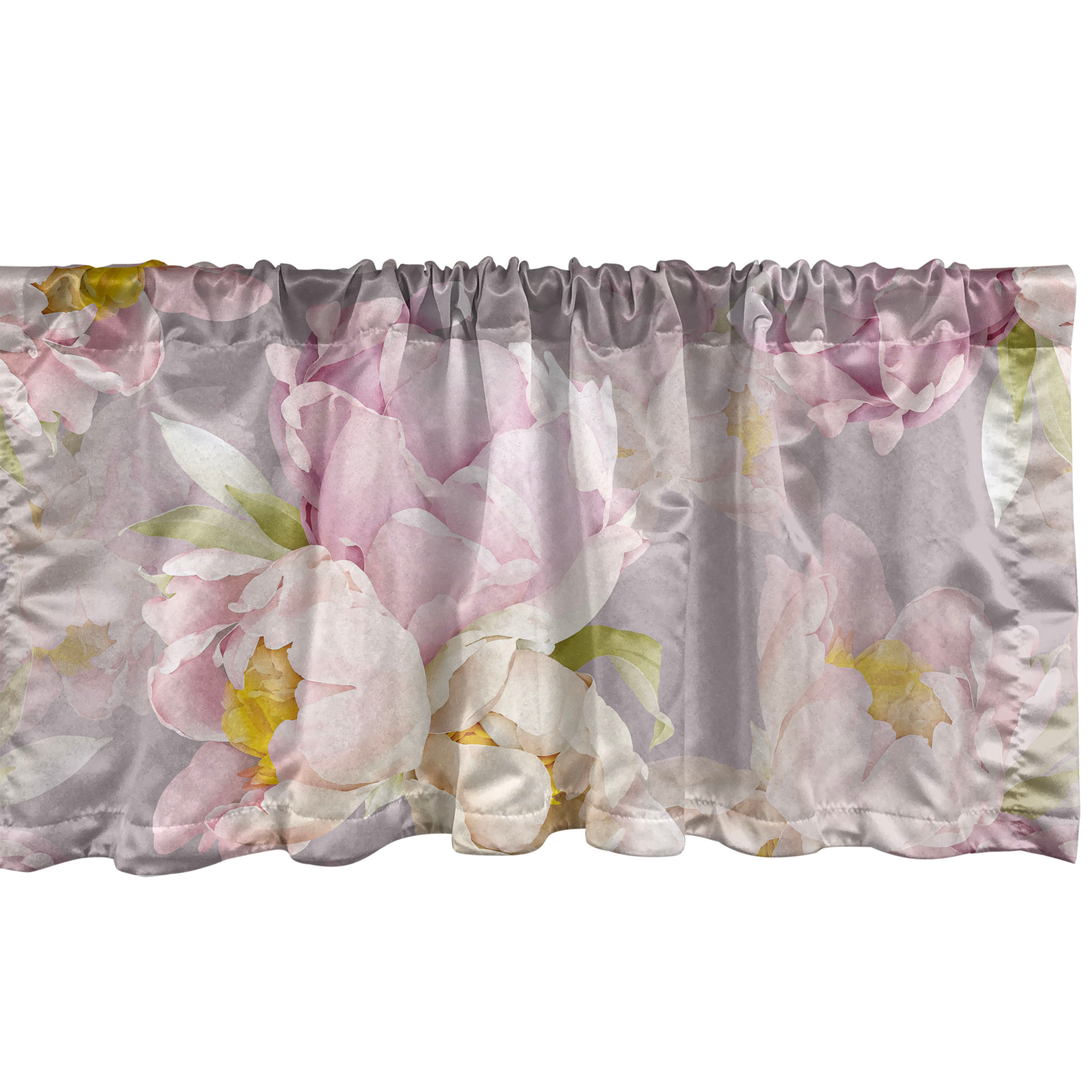 Peony Window Valance, Delicate Floral Scene with Romantic Feels ...