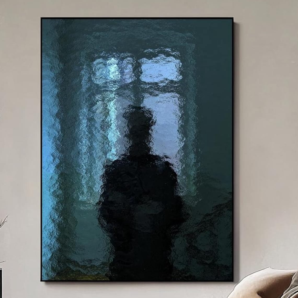 People Water Ripple Painting, People Hazy Acrylic Painting, People ...