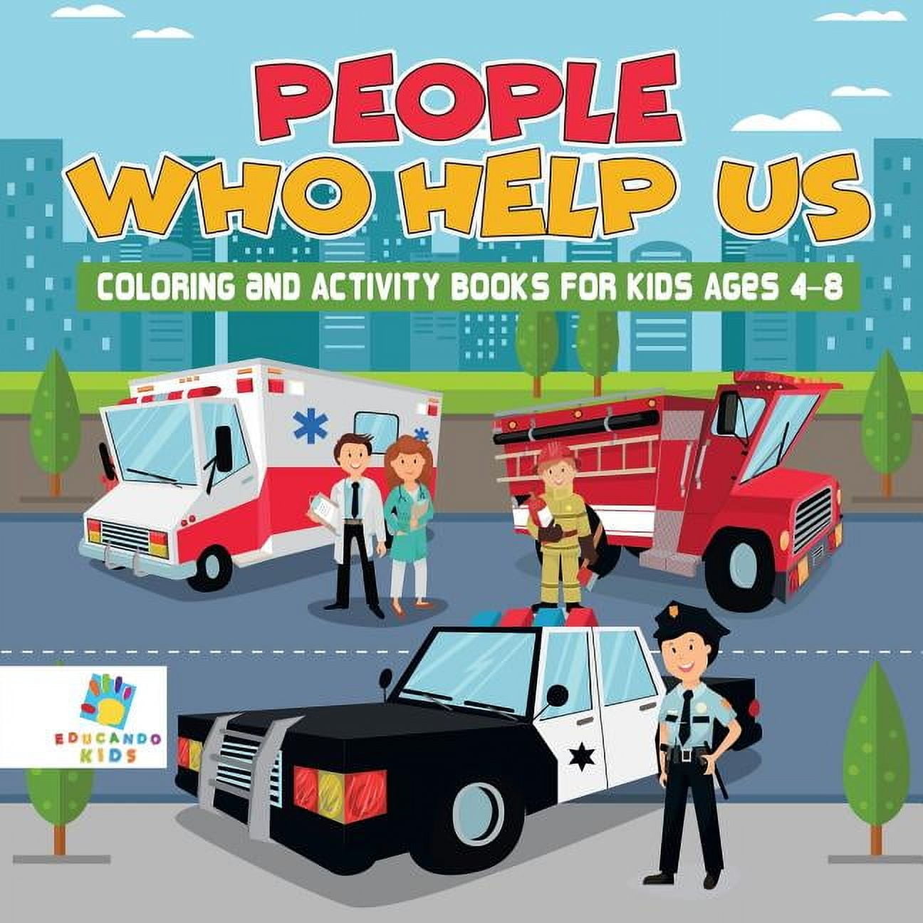 People Who Help Us Coloring and Activity Books for Kids Ages 4-8 ...
