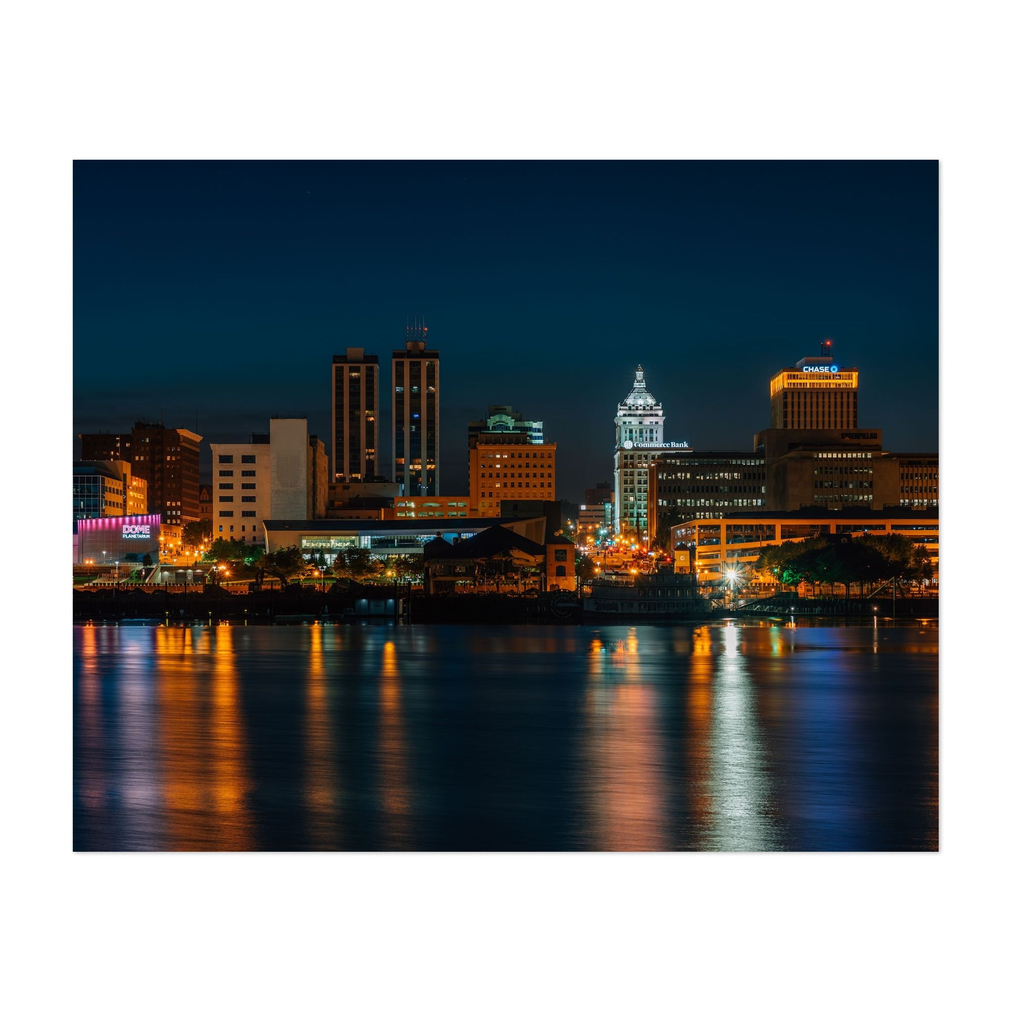 Peoria Skyline - Peoria Illinois Photography City Skyline Nightlife ...