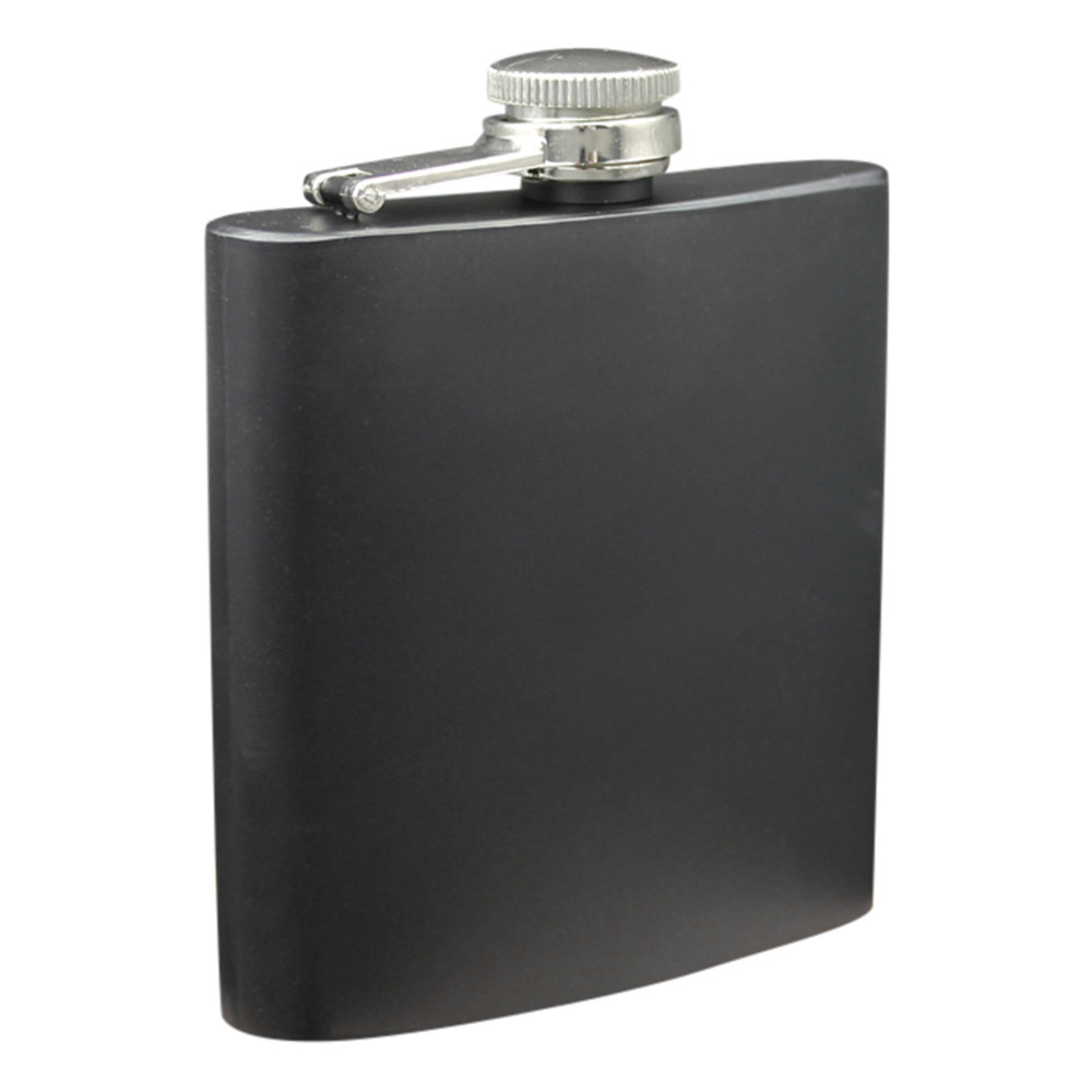 Genuine Leather Hip Flask Holding 6 oz - CKB Products Two Tone Classy ...