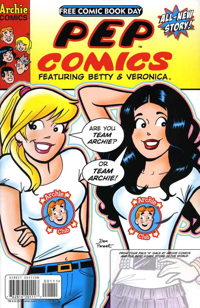 Pep Comics Featuring Betty and Veronica FCBD #1 VF ; Archie Comic Book ...