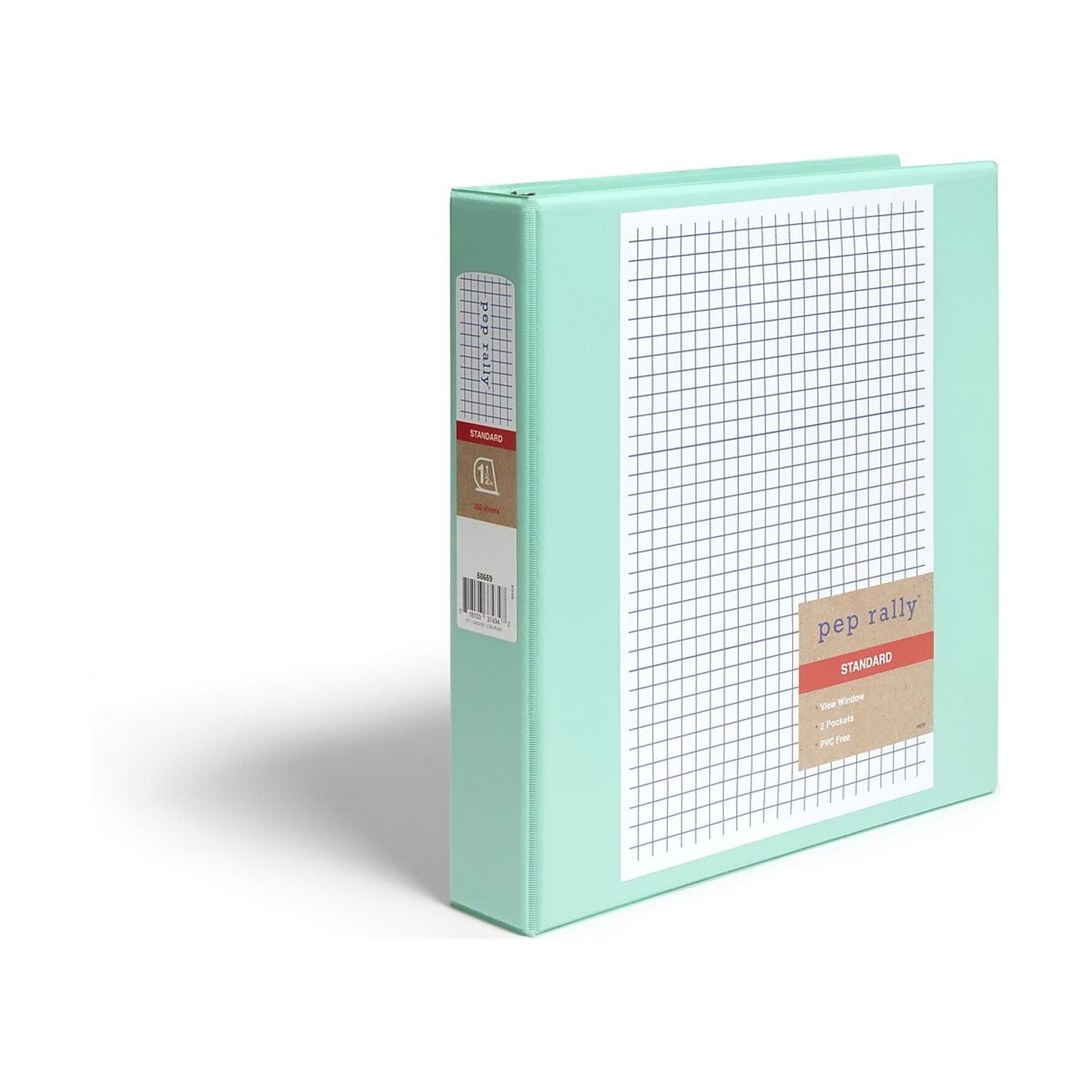 "Pep Rally Trendy 1 1/2"" Slanted D-Ring View Binder, Letter Size, 350 ...