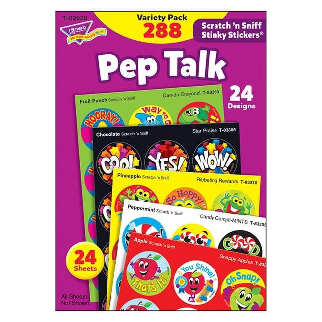 Pep Talk Stinky Stickers - Pack of 2 - Walmart.com